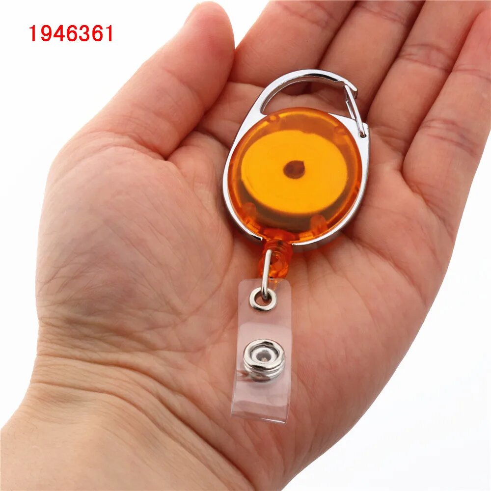 Брелок-ретрактор You Ping 09 Оранжевый, Transparent yellow