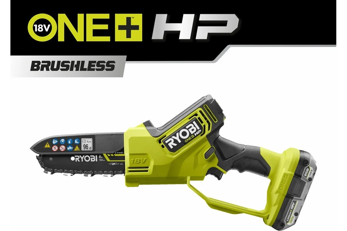 Ryobi 18В Цепная пила 15см RY18PSX15A-120 5133005780
