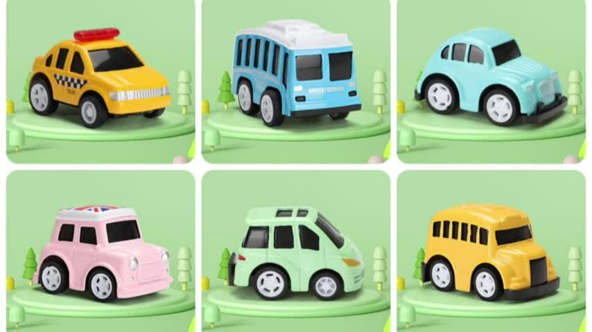 Машинка с инерционным двигателем для детей, набор из 1 набора мини-мультяшных машинок, литые машинки, игрушки для мальчиков и девочек, сувениры на вечеринку, игрушечный набор мини-спасательных машинок