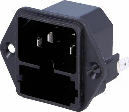 Разъем SCHURTER 4301.0501 Разъем IEC 60320 питания AC KEA C14 (E),2 предохранителя 1шт