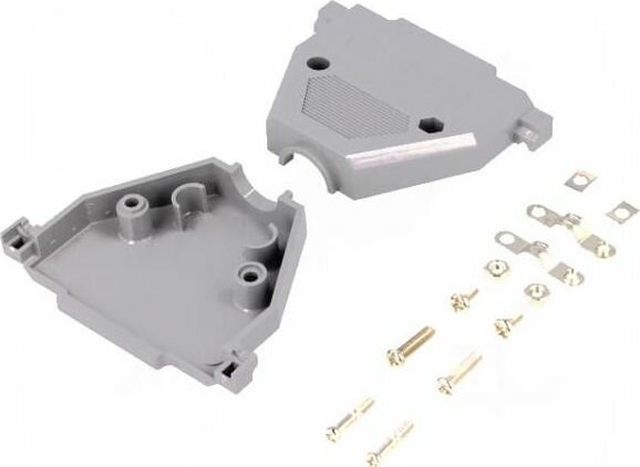 Корпус NINIGI DSC-237 Корпус D-SUB пластмассовый прямой 37 конт. серый 1шт