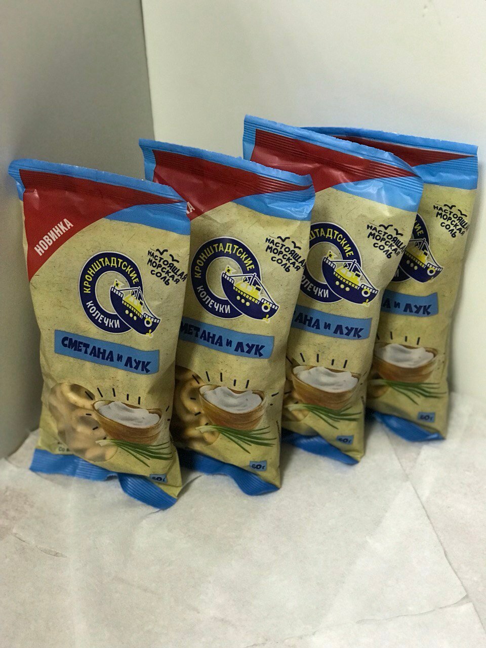 Сушки Кронштадтские колечки со вкусом сметаны и лука