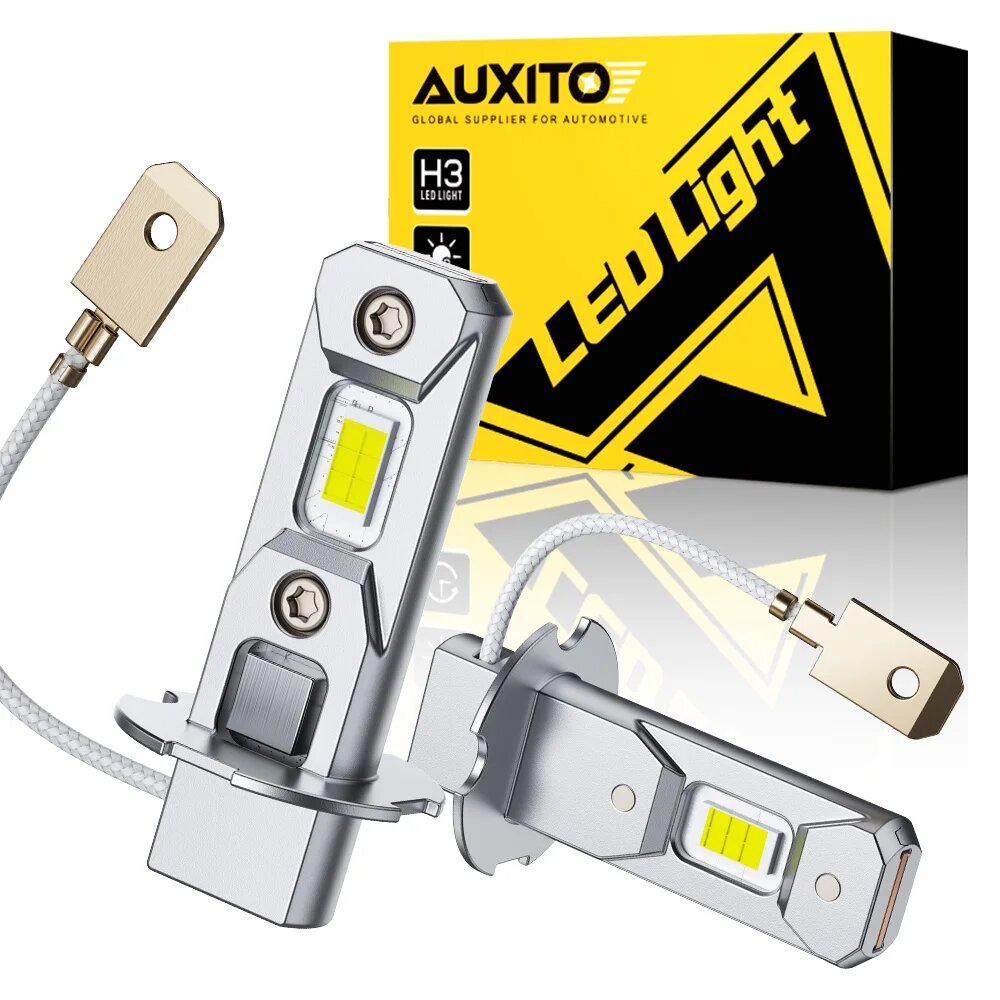 AUXITO 2 шт. H3 светодиодные противотуманные фары, 3000K Yellow