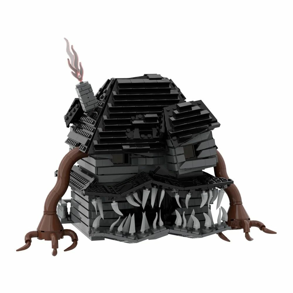 MOC модель дома монстров строительные блоки