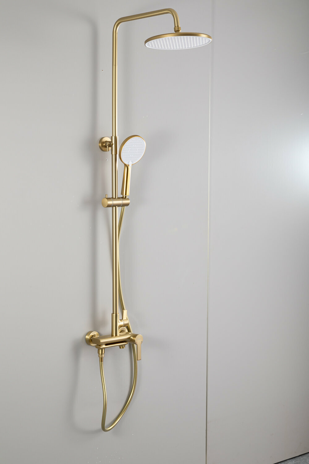 Душевая стойка для душа и ванны FRAP F2488-3, золотой сатин, латунь