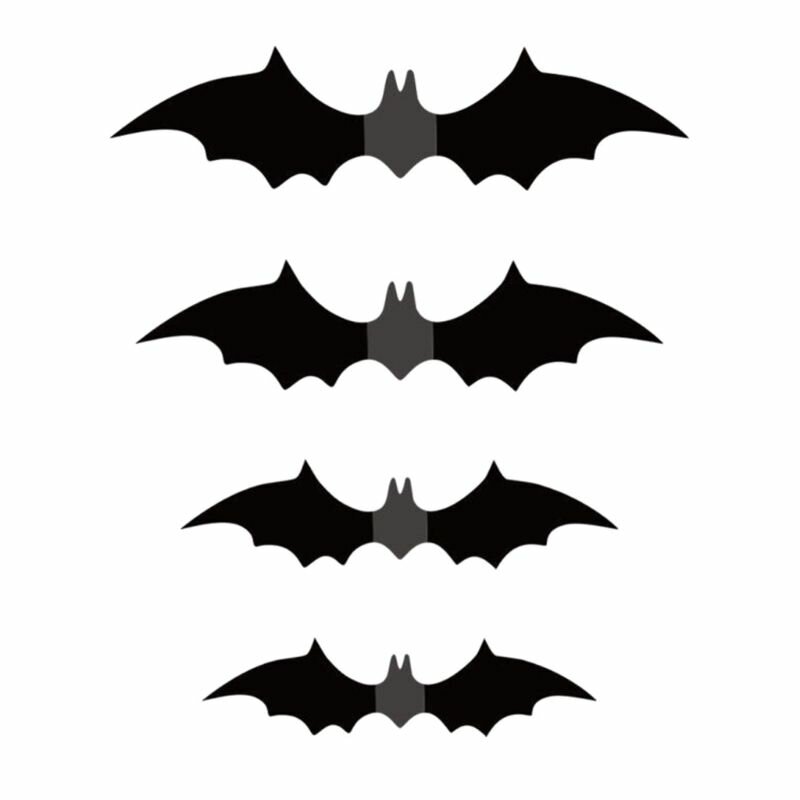 Наклейки на стену Halloween 3D Stereo Bat-набор из 56 черных