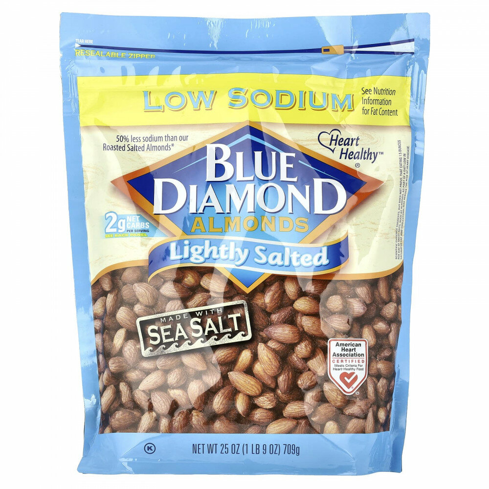 Blue Diamond, Миндаль, малосольный, 709 г (25 унций)