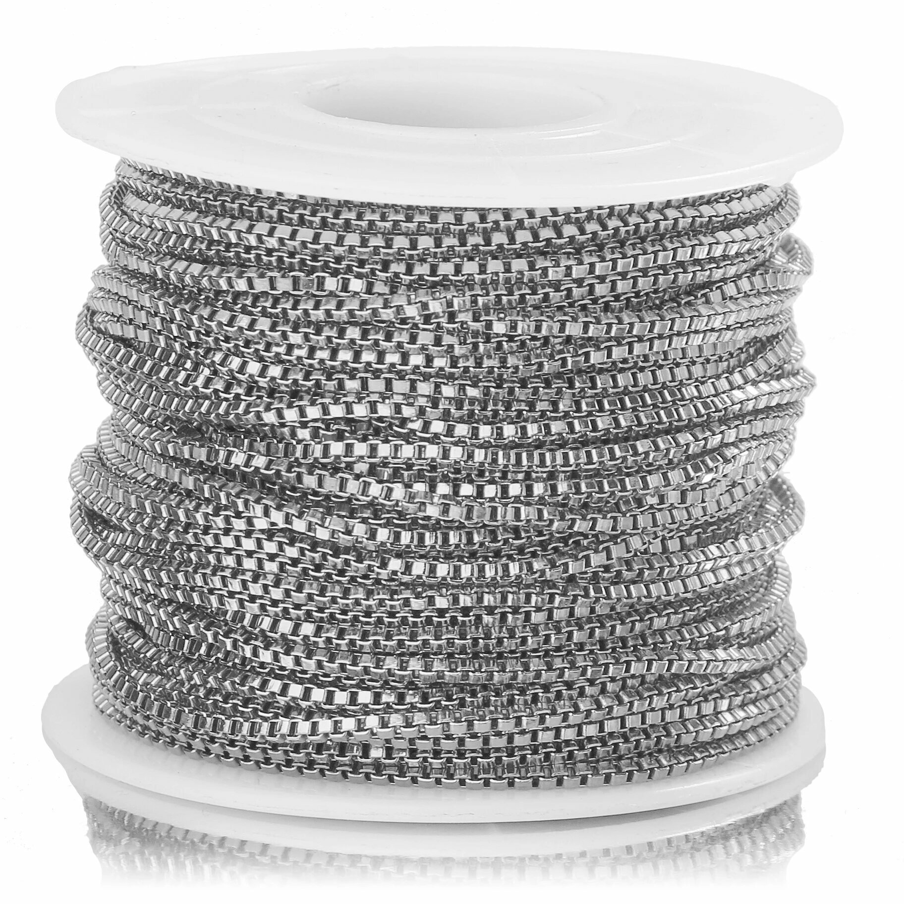 Цепочки женские квадратные из нержавеющей стали Aiovlo 1,5 мм 2 м Steel