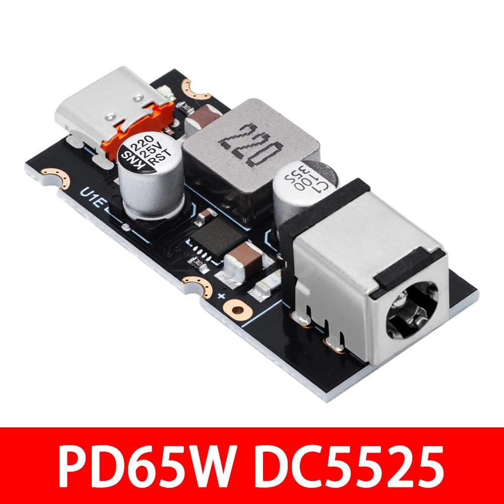 PD 65W DC 5.5X2.5 USB Модуль зарядки