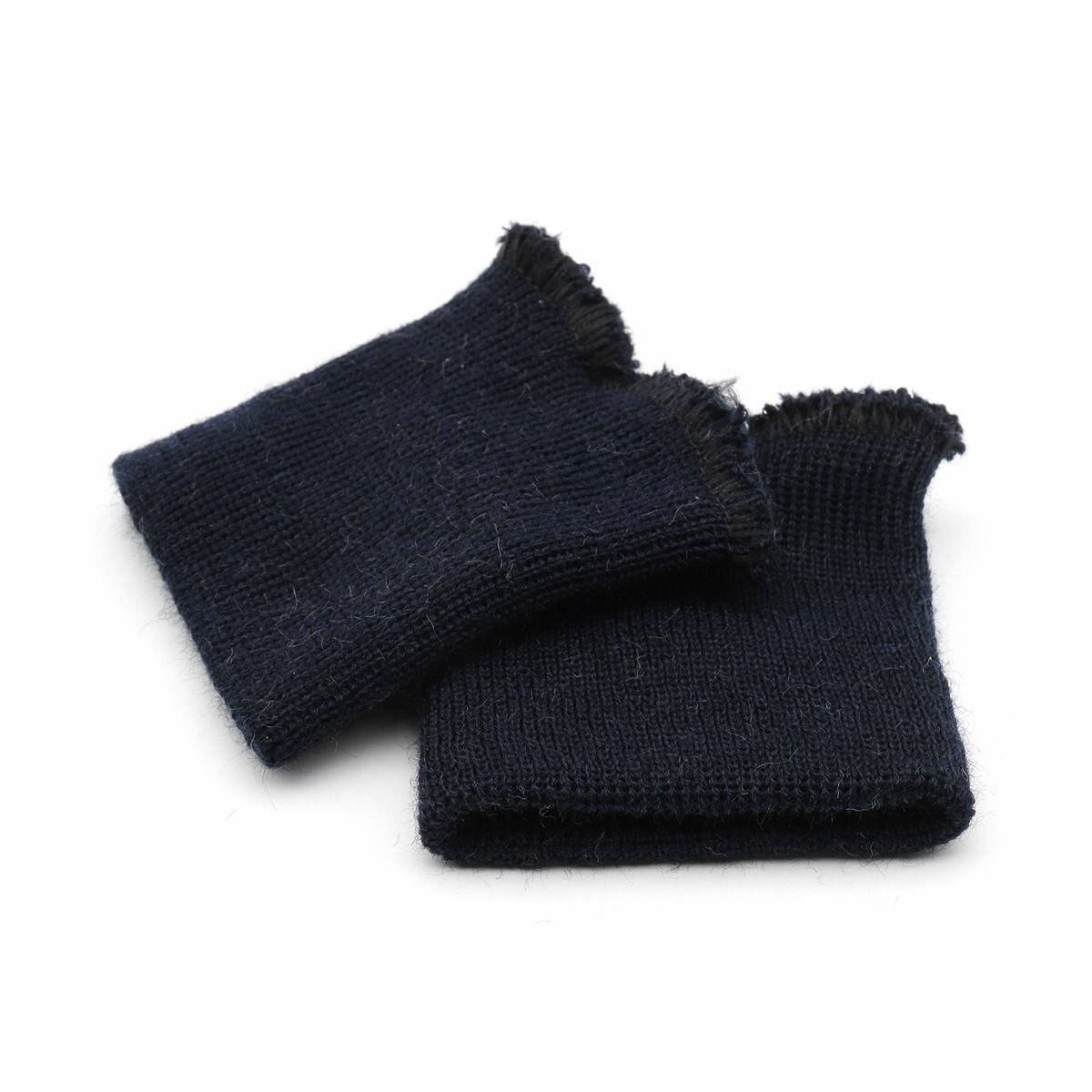 Манжет тонкий малый (30% шерсть, 70% акрил), 14 кл, 1*1, 6см*7см (078 синий)