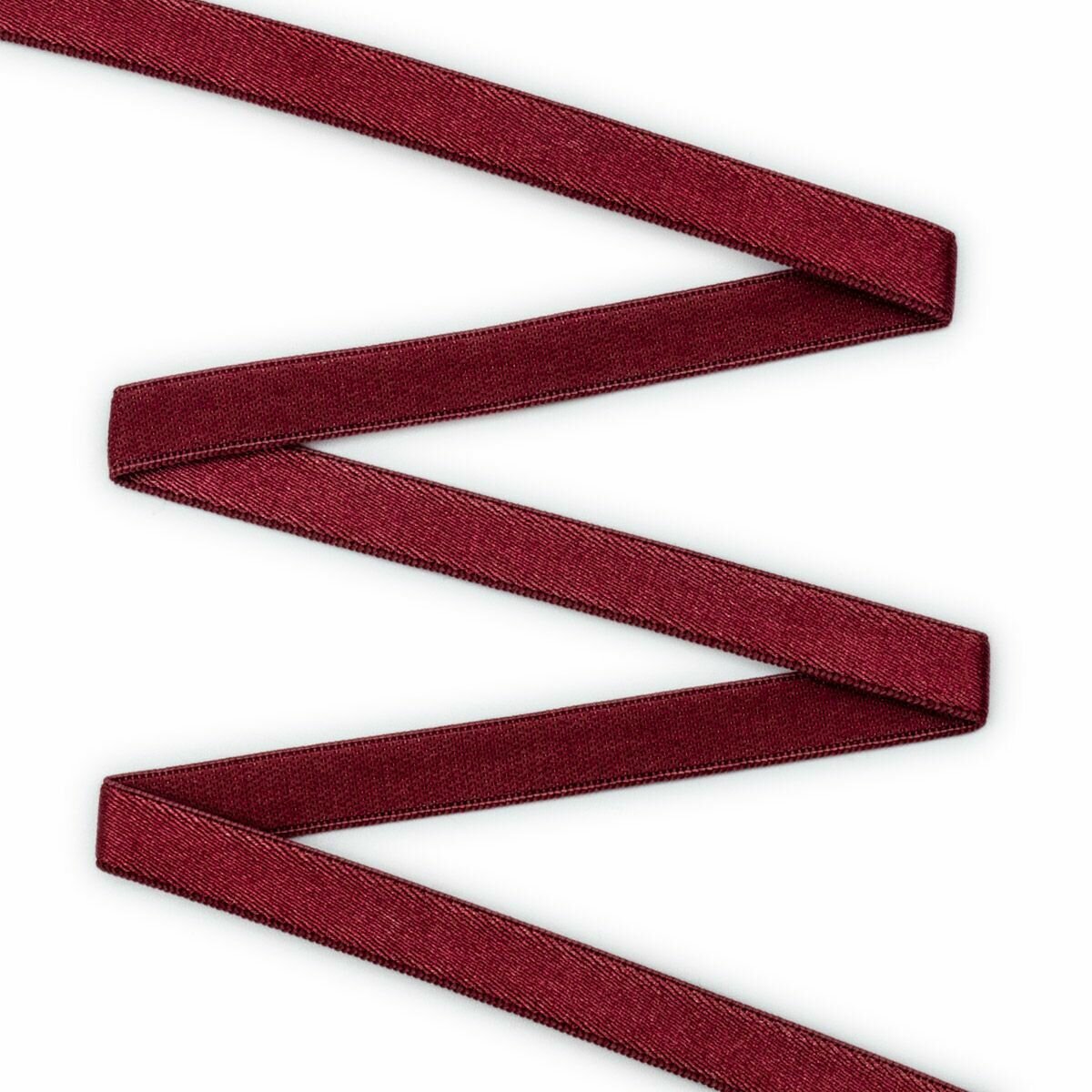 ML177.010 Лента бретельная блестящая 6,95гр/м, эластичность 60%, 10мм*50м (бордовый)