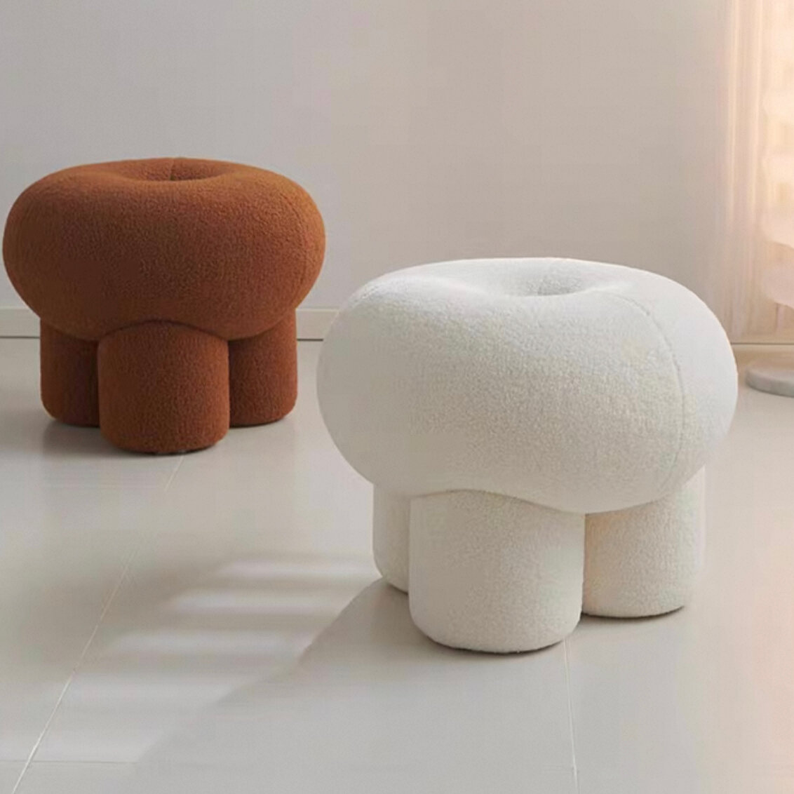 Интерьерный мягкий пуфик Bunuelo (Коричневый)