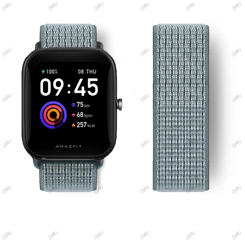 Ремешок для Amazfit нейлоновый 20/22 мм Серый, 29 Celestial Teal, 20mm watch band