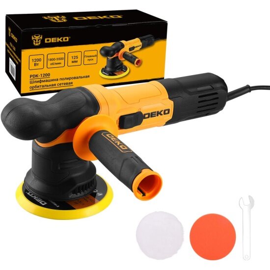 Полировальная шлифмашина Deko PDK-1200, 125мм, 1200 Вт (085-1064)