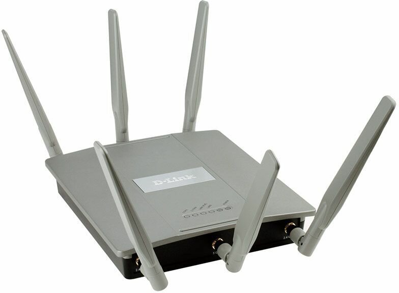 Точка доступа D-Link DAP-2695/RU/A1A, двухдиапазонный 2.4 ГГц/5 ГГц, внешние 6 ант, входной интерфейс 10/100/1000BASE-TX