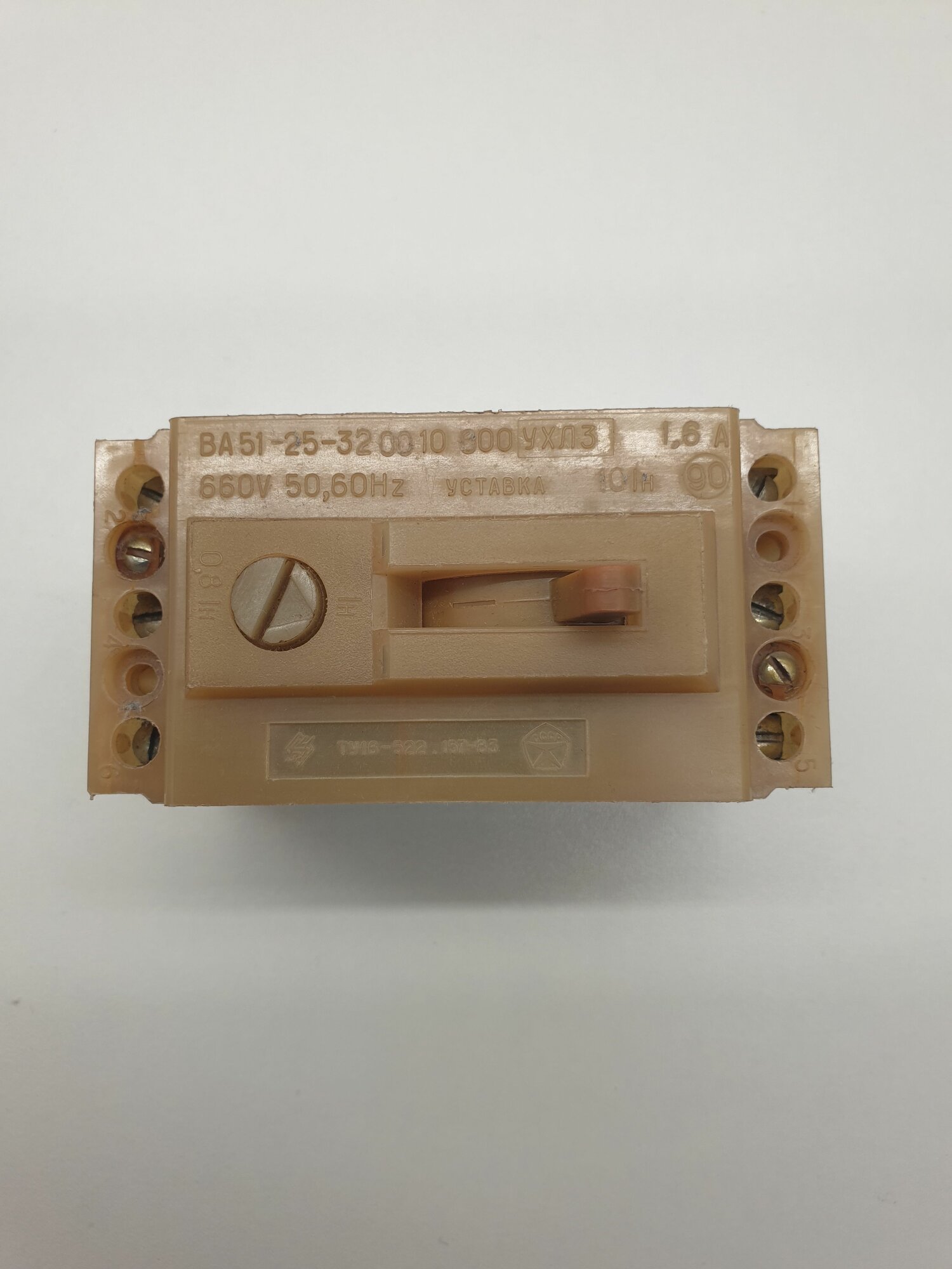 ВА51-25-320010 000УХЛ3, Выключатель автоматический, 1,6A, 10In, 660V 50-60Hz