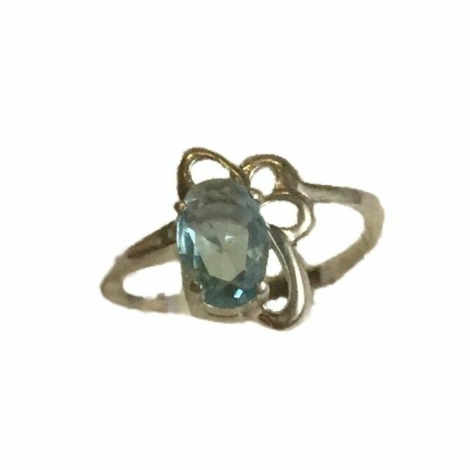 Кольцо тонкое, серебро, 925 проба, родирование, топаз, кварц