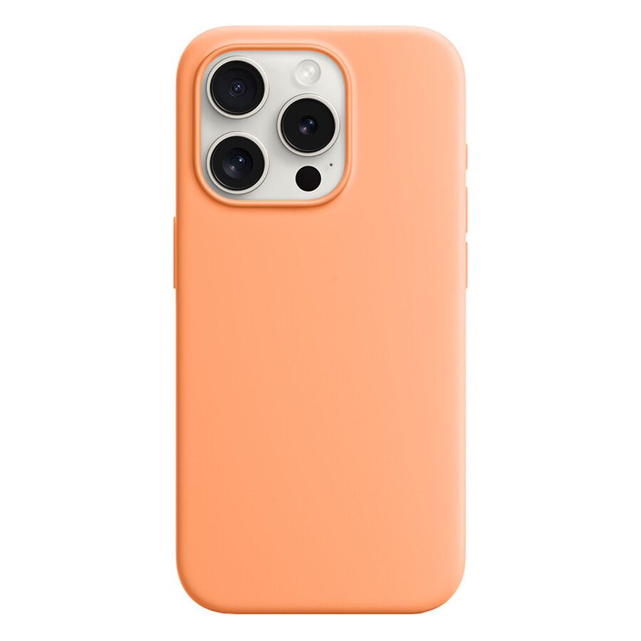 Чехол Silicone Case with MagSafe и Анимация цвета для iPhone 13 Pro 6.1", оранжевый (7)
