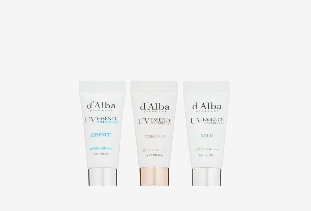 Набор миниатюр солнцезащитных кремов D'ALBA Vegan Sun Cream Kit