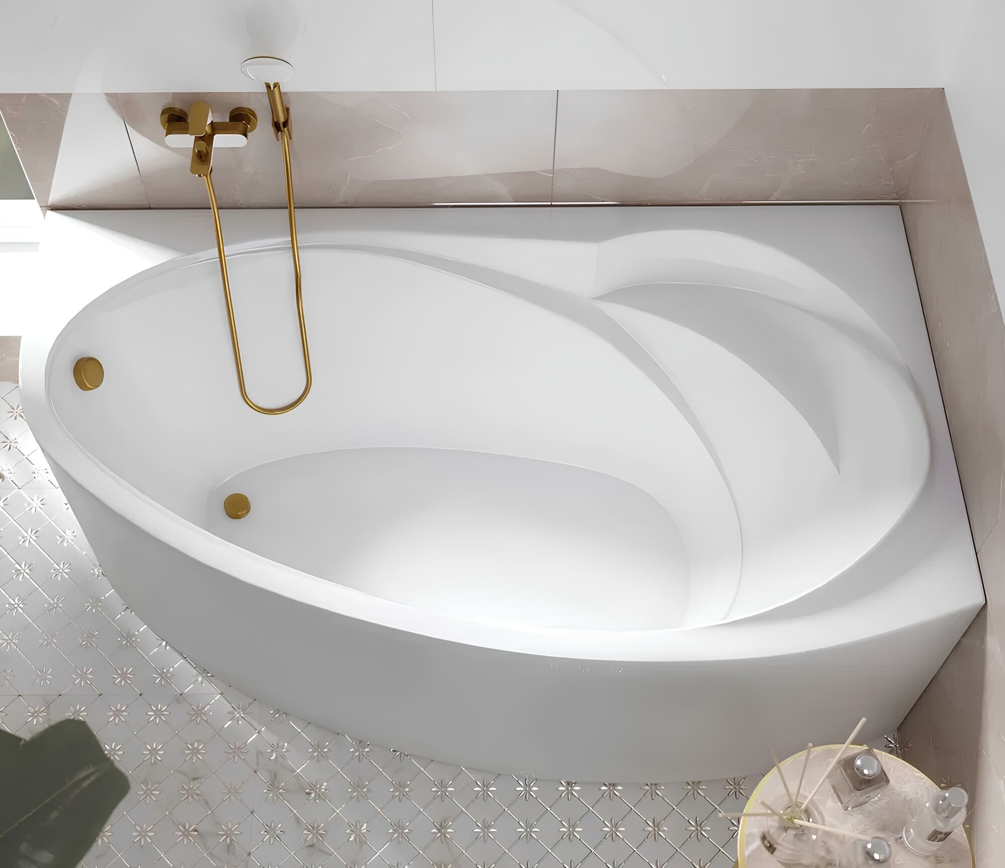 Ванна акриловая 150х90 см JULIANNA асимметричная правый угол 1Marka 01дж1595п