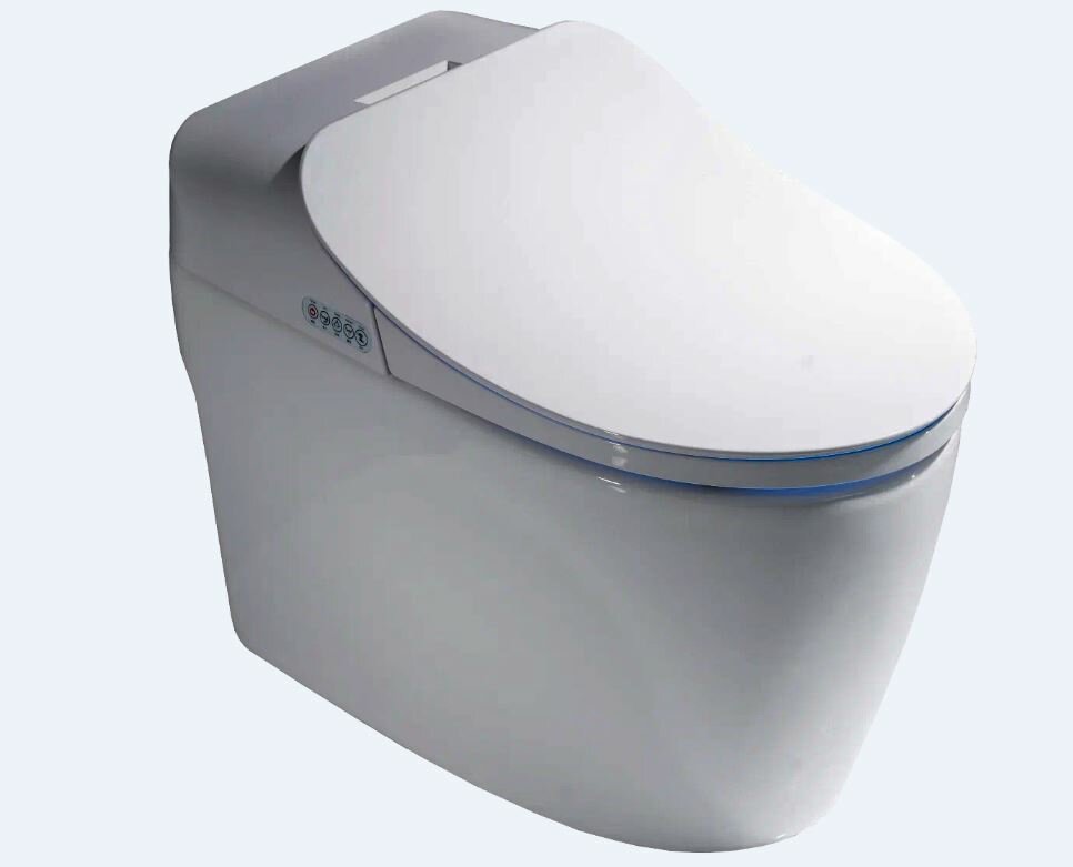 Электронный унитаз-биде приставной Timo TE-721 белый, с крышкой микролифт и подогревом