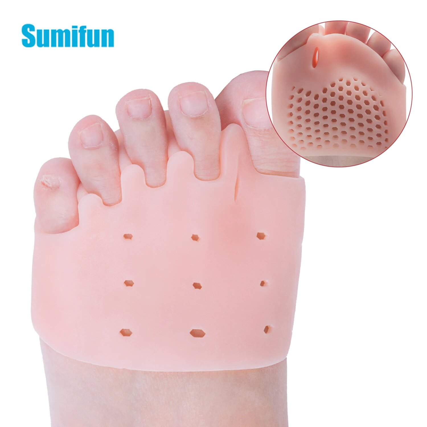 Sumifun силиконовые гелевые стельки для ног 2 шт