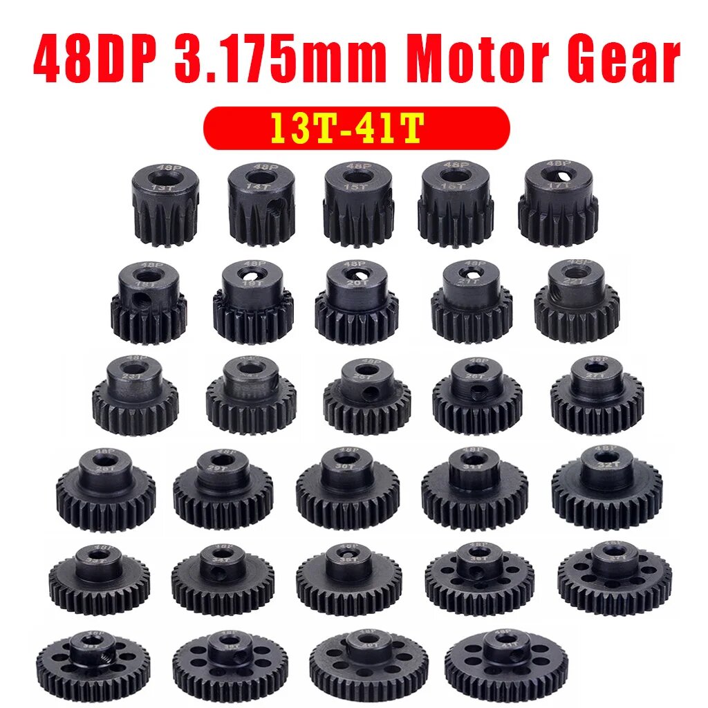Металлическая шестерня SURPASS HOBBY 48DP 21T черная