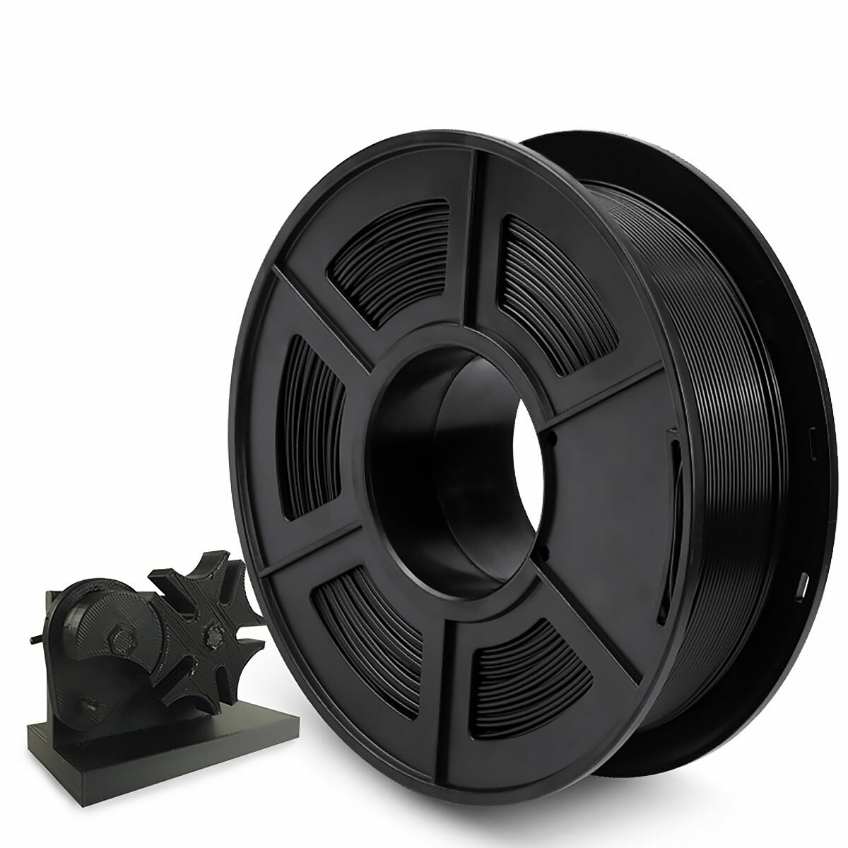 Филамент NVPRINT PLA Black для 3D печати диаметр 1.75мм длина 330 метров масса 1 кг