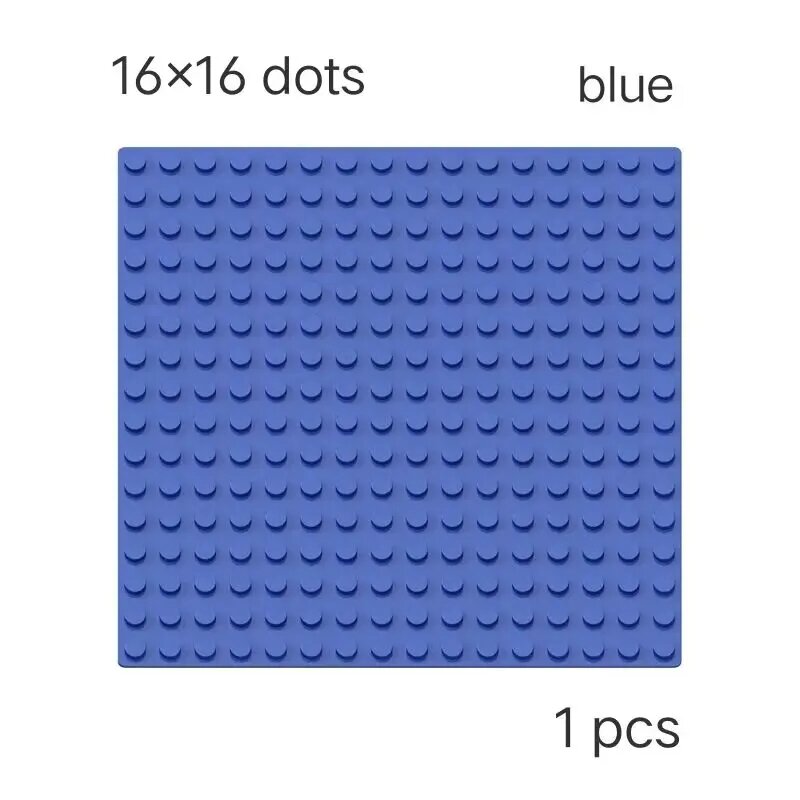 Блочный конструктор 16x16 синий, 1 шт.
