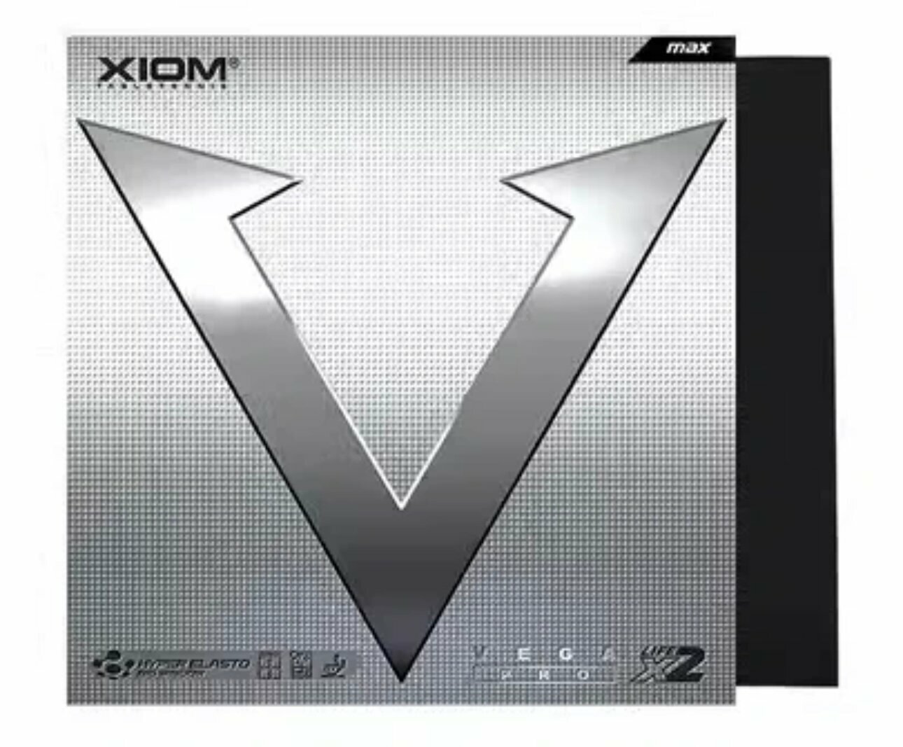 XIOM, серебристый V 79-012/черный/нижняя опора для прочности, резиновая накладка для настольного тенниса