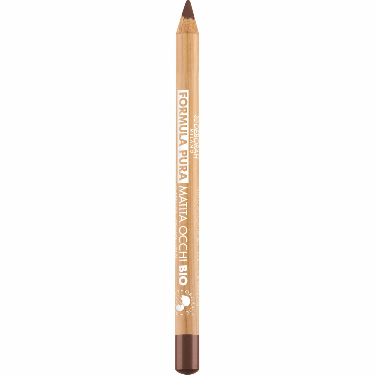 Карандаш для глаз Deborah Milano Formula Pura Organic Eye Pencil, тон 02 коричневый, 1,2 г