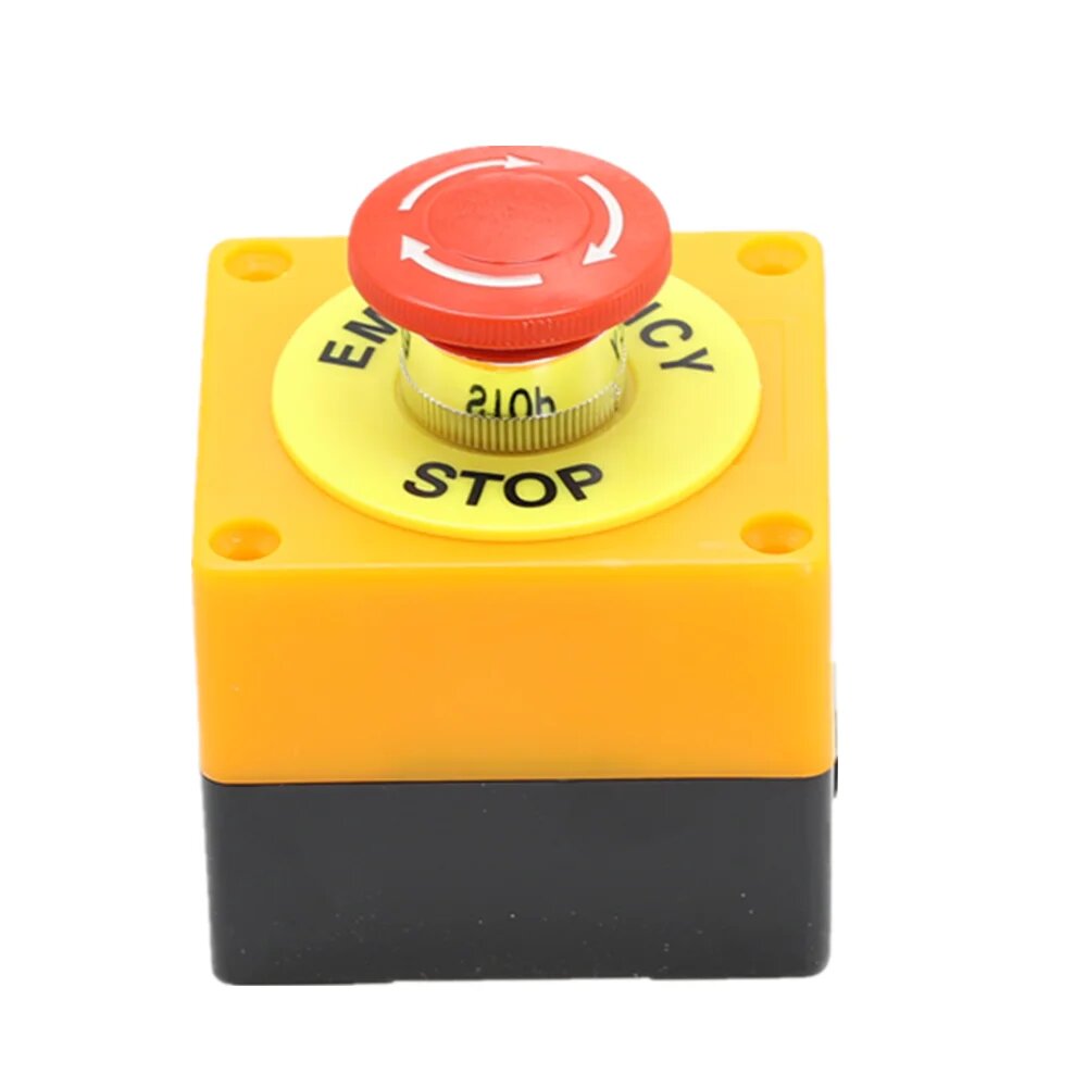 Пластиковый корпус красный знак кнопка переключатель DPST гриб Кнопка аварийной остановки переменный ток 660 В 10 А NO + NC LAY37-11ZS