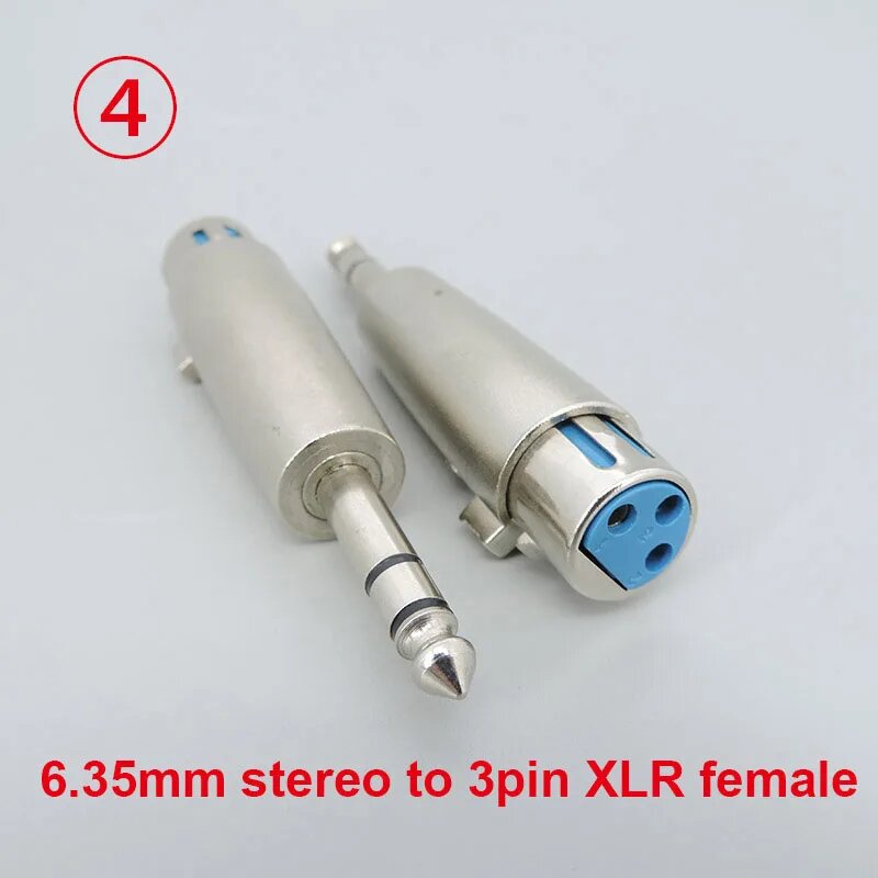 Аудиоадаптер 6.35 мм стерео - XLR 3pin, type 4