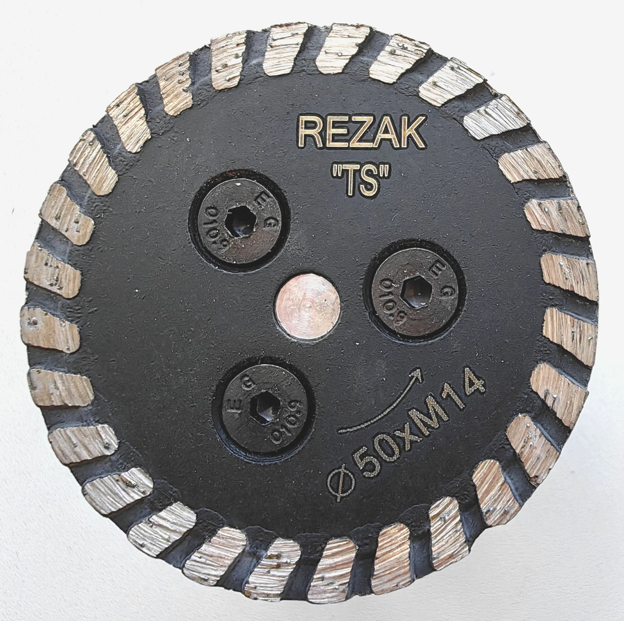 Круг алмазный для сухой резки "Турбо" 50D-2.0T-5W-22.2Н с фланцем