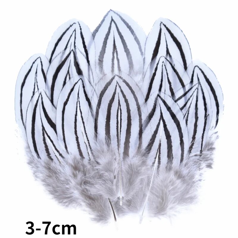 Натуральные перья фазана, павлина, орла, куриные перья, страусиные перья, набор из 20 штук 20Pcs, 3-7cm