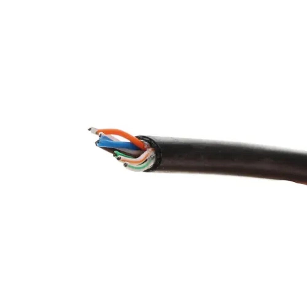 Rexant (01-0045) Кабель витая пара U/UTP, CAT 5e, PE, 4PR, 24AWG, OUTDOOR, SOLID, черный, 305м