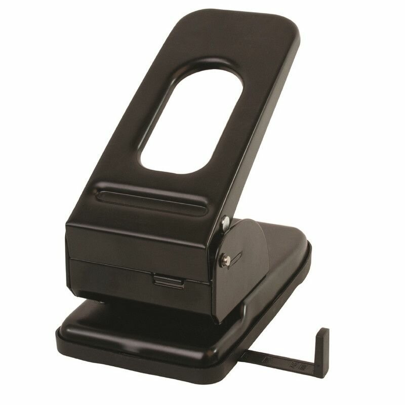 Дырокол Attache Economy, до 60листов, с линейкой, цвет черный (882855)