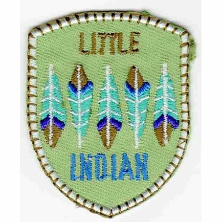 Термоаппликация HKM "Little Indian Button gr? n", полиэстер