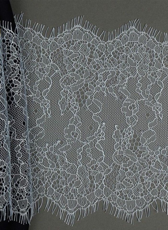 Кружево реснички Kruzhevo ширина 170 мм, цвет F183 голубой, 3 м (TBY. A88. F183)