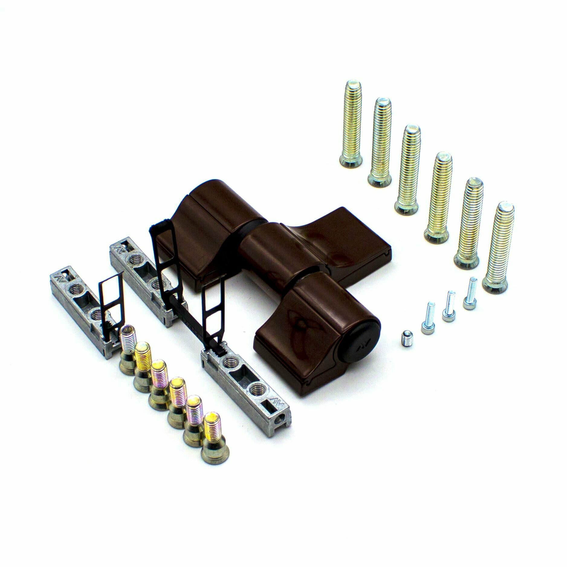 Петля дверная Savio 3-х лепестковая, коричневая RAL 8017 арт 1145.3/67