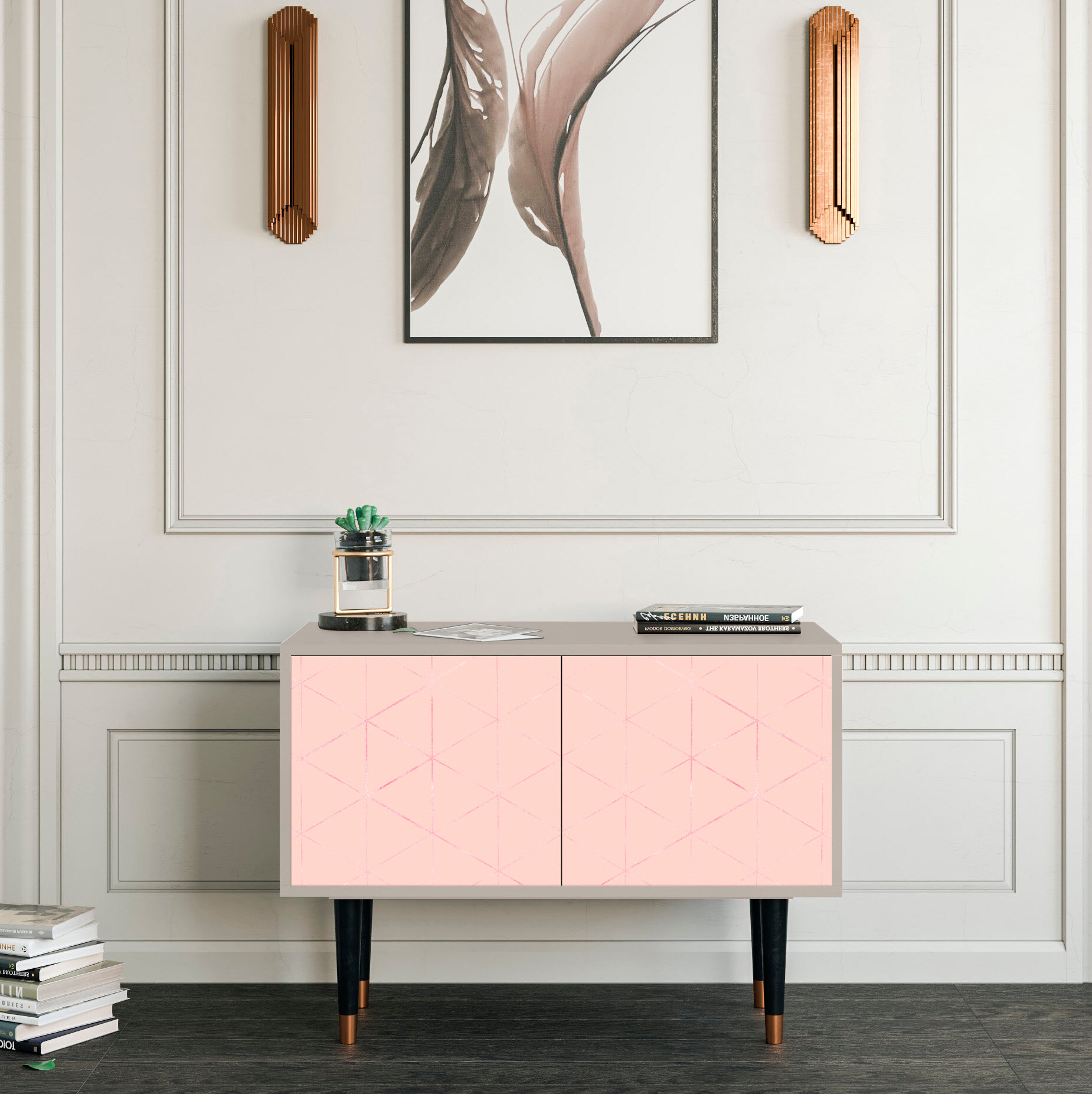 Комод - STORYZ - S1 Rose Quartz, Размер - 94 x 69 x 48 см, Цвет корпуса - , Сатин