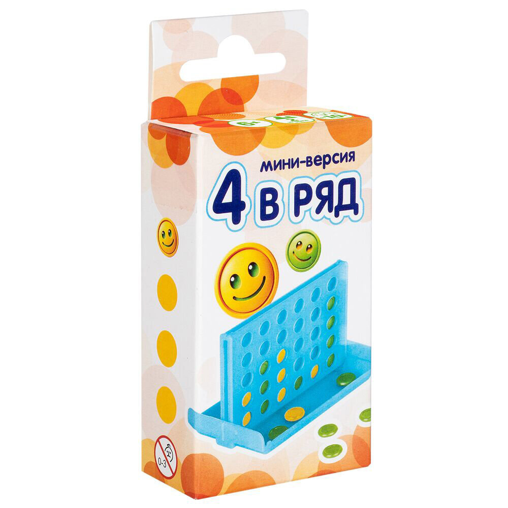 Настольная игра Dream Makers "4 в ряд" 4,5х2х9 см, 30 жетонов (2317C)
