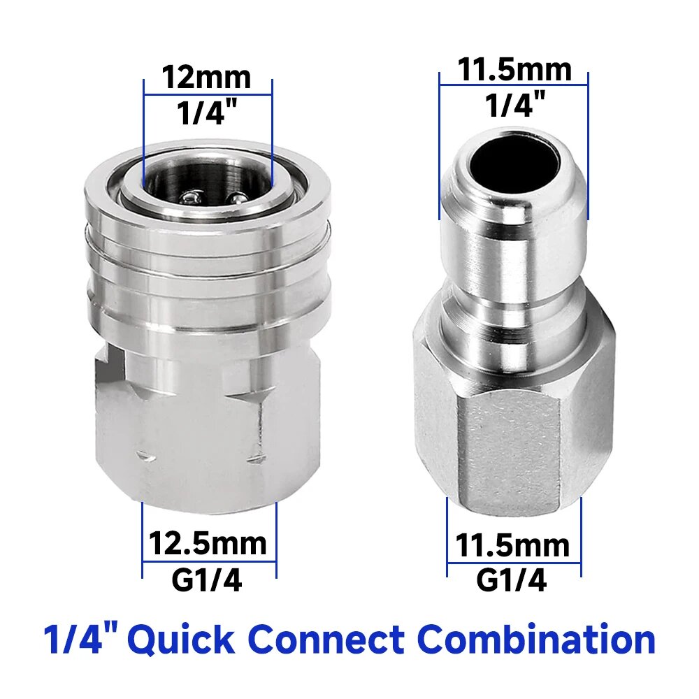 Муфта для мойки высокого давления Kaikarai 1/4 дюйма