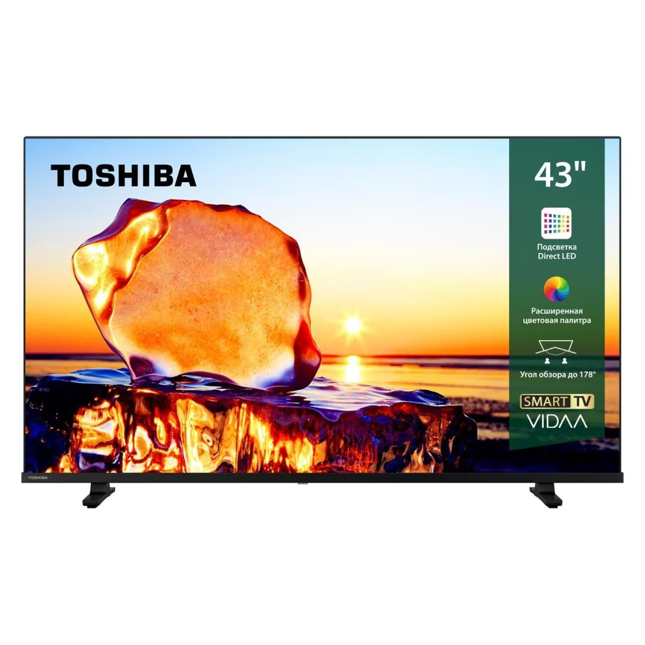 43" Телевизор Toshiba 43V35ME, Full HD (1920x1080 Пикс), черный