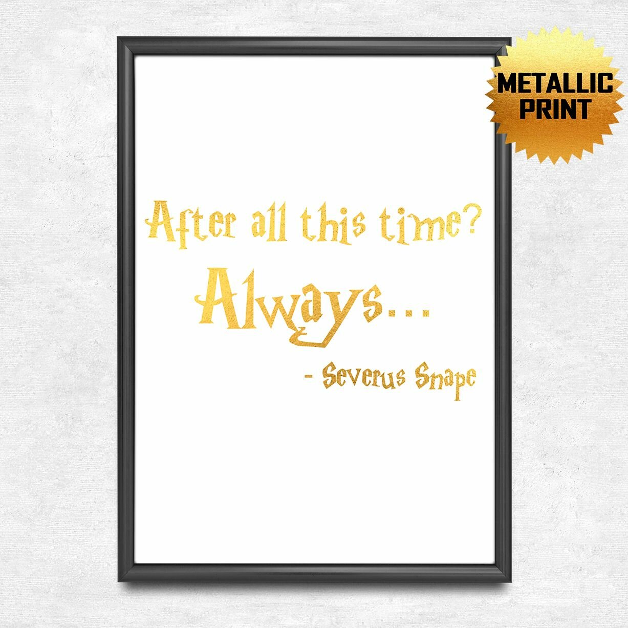 Постер Гарри Поттер. Постер с надписью. Always