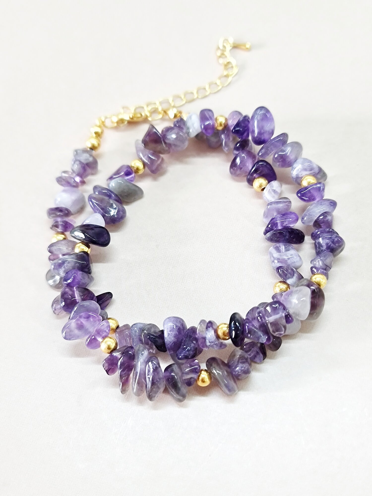 Чокер, аметист