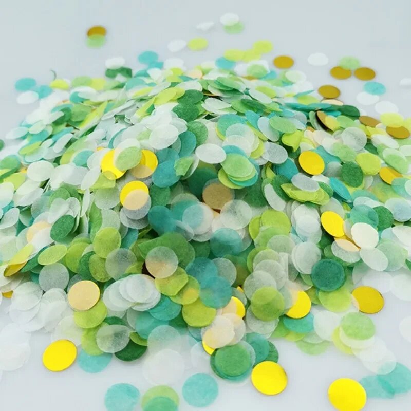 Конфетти мини круглые металлизированное розовое золото 10