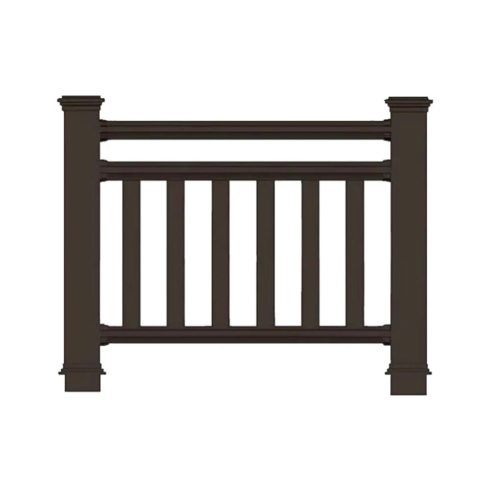 Ограждение из ДПК holzhof woodstyle секция 1000 мм с тиснением 3D WS02