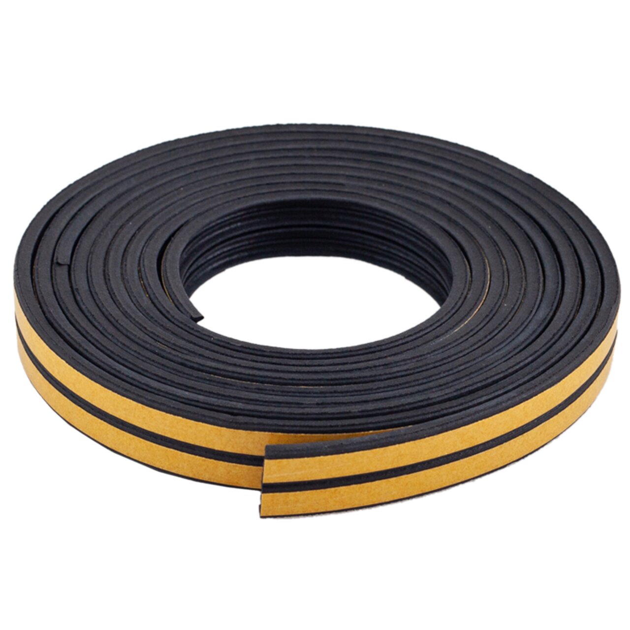 Уплотнитель резиновый PROFITRAST, профиль Е, длина 6 метров, цвет черный, монтажный