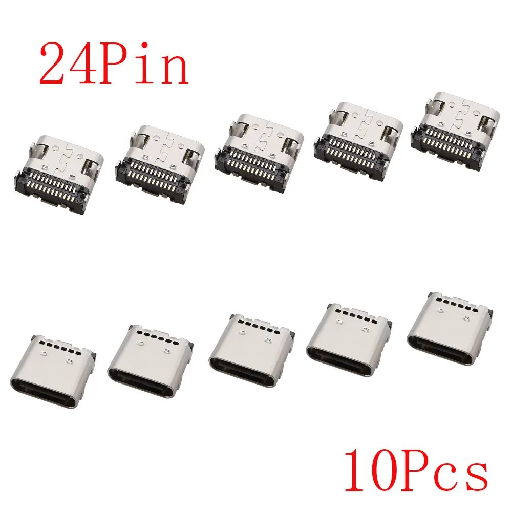 USB-разъем Type-C женский 2/6/16/24 контакта S 24Pin